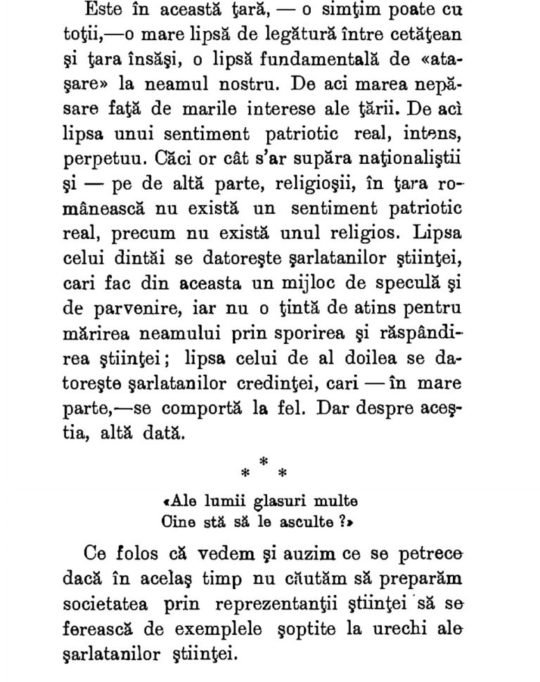 Despre experți în știință vs. fake news în România, la 1909 ...